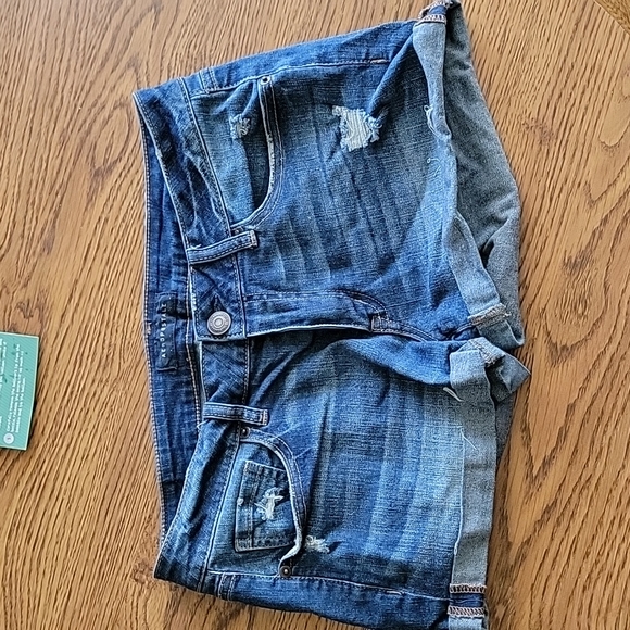Aeropostale | Shorts | Aeropostale Distressed Blue Shorty Shorts Size 6 ...